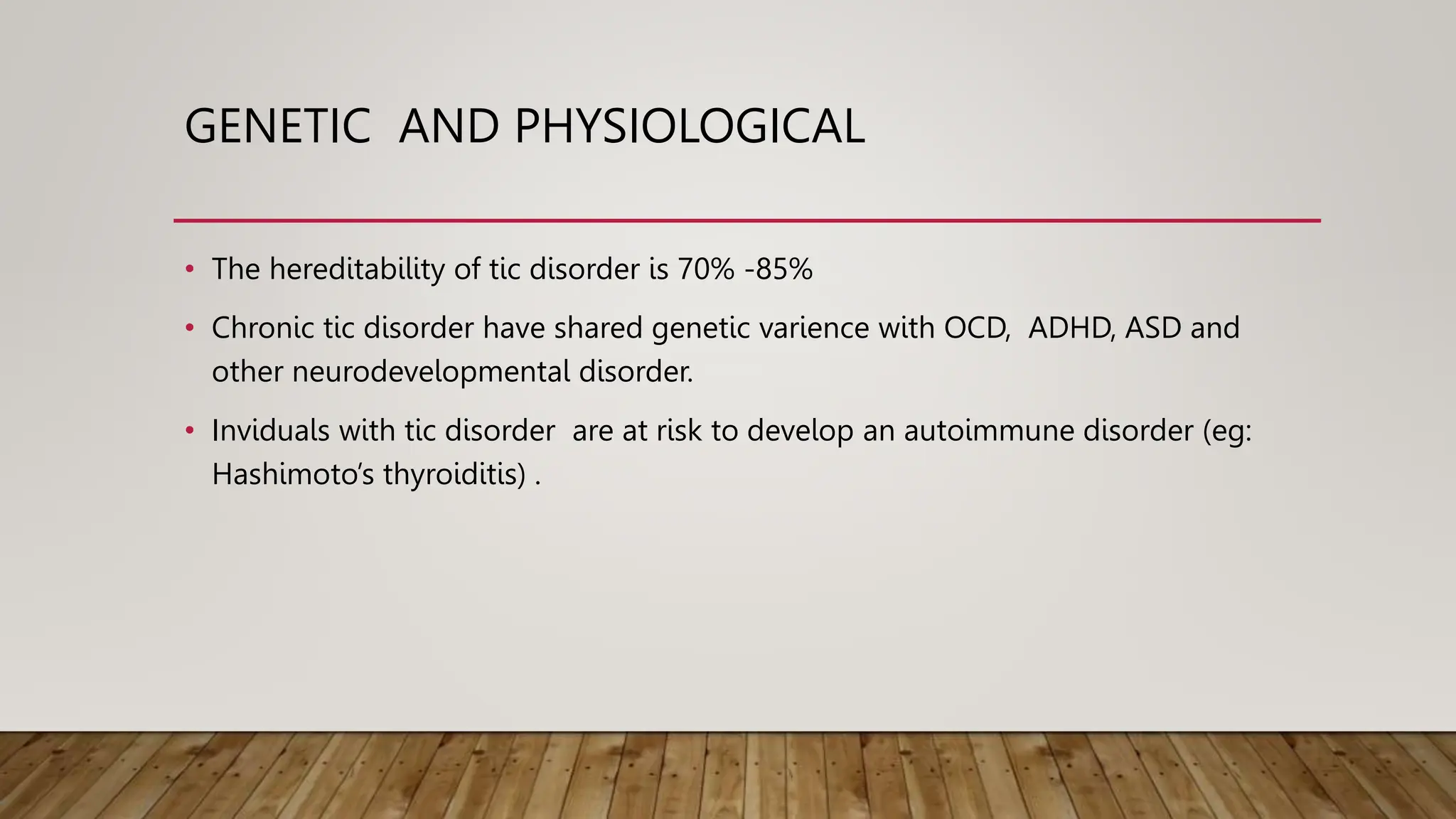 Tic Disorder a comprehensive overview.pptx