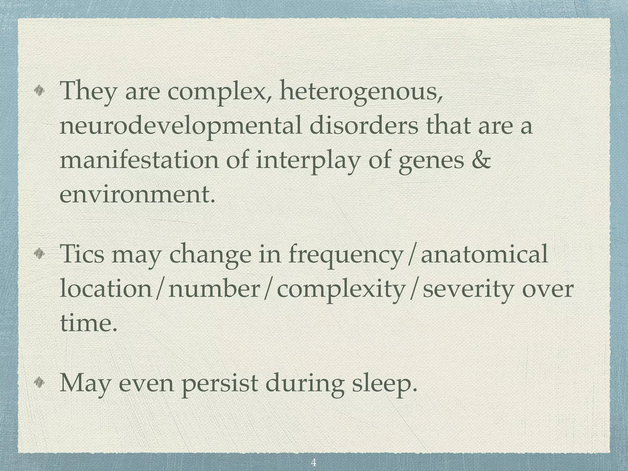 Tic disorder by Dr. Keerat | PDF