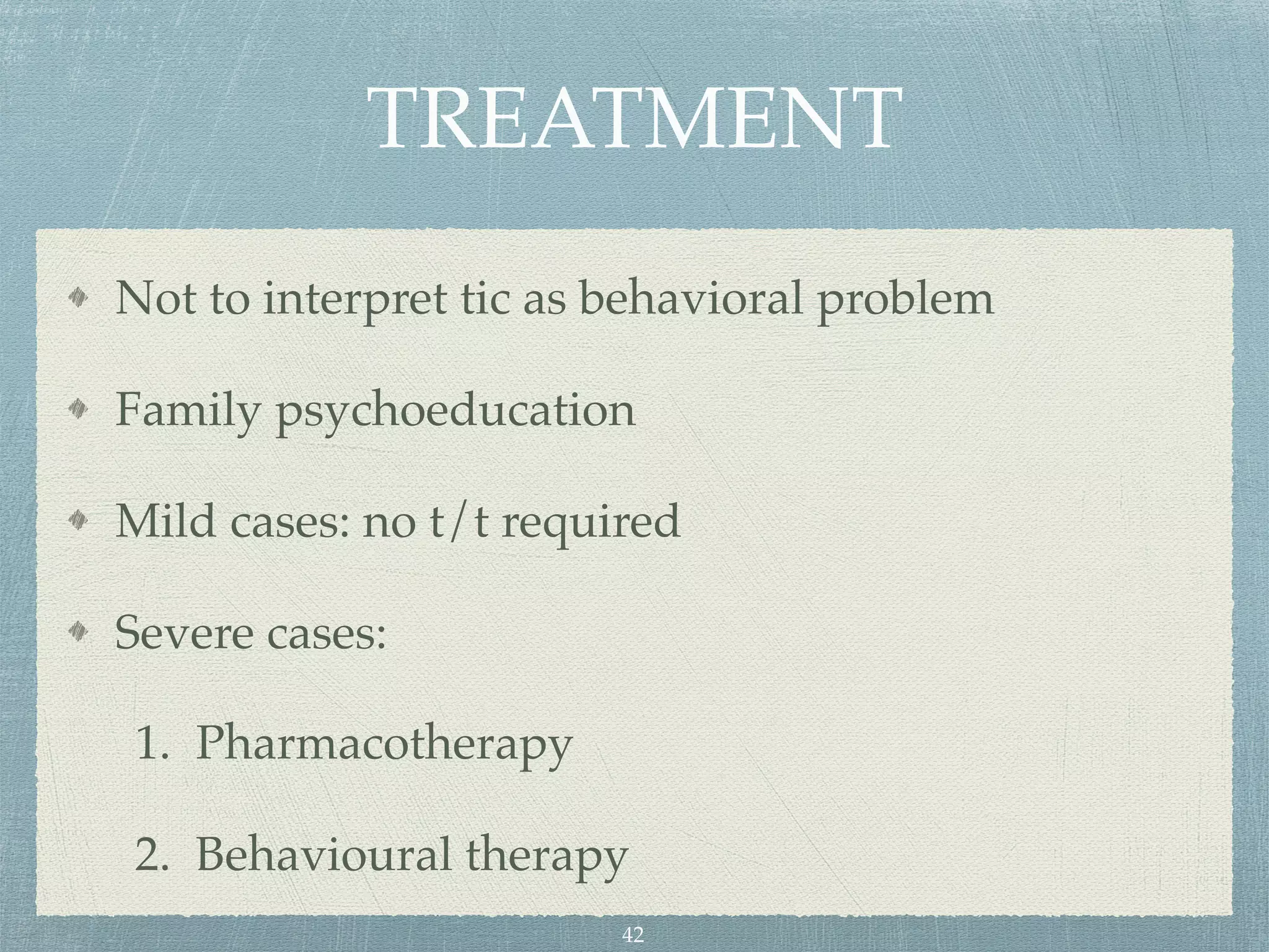 Tic disorder by Dr. Keerat | PDF