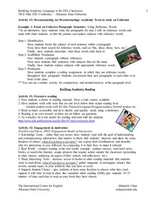 TICE - Building Academic Language in the Classroom | DOCX