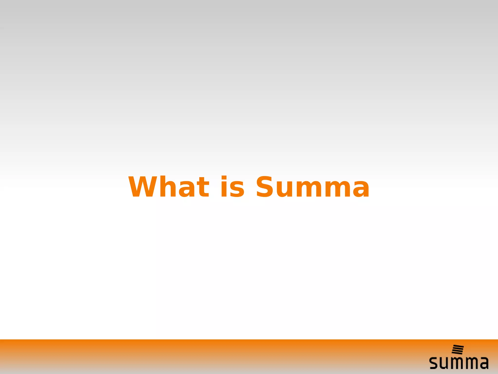 Ticer - What Is Summa