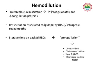 Trauma induced coagulopathy | PPTX