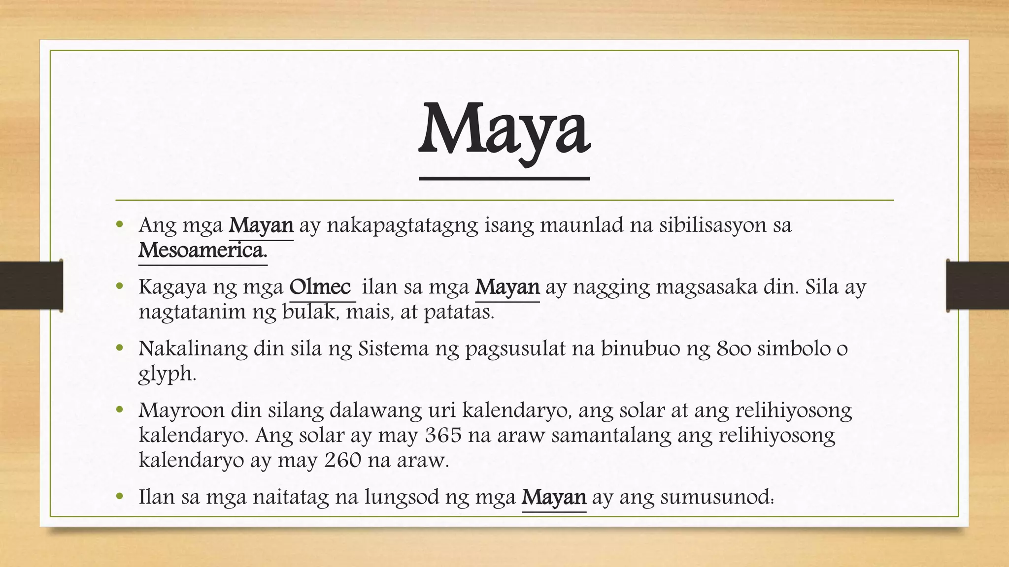 ang kabihasnan ng Mesoamerica | PPTX