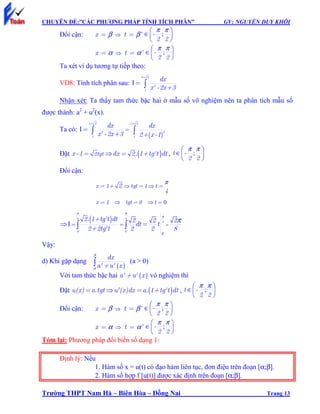 Tổng quát về tích phân | PDF