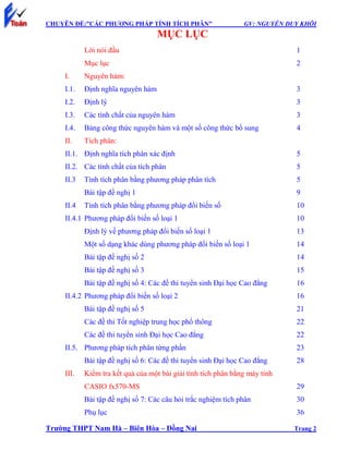 Tổng quát về tích phân | PDF