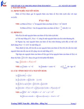 Tổng quát về tích phân | PDF