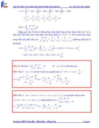 Tổng quát về tích phân | PDF