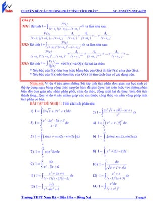 Tổng quát về tích phân | PDF