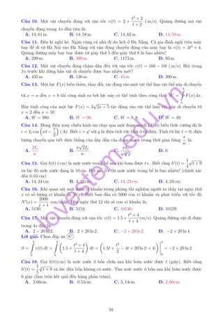 Tích phân-7-Câu hỏi thực tế-pages-90-114 | PDF