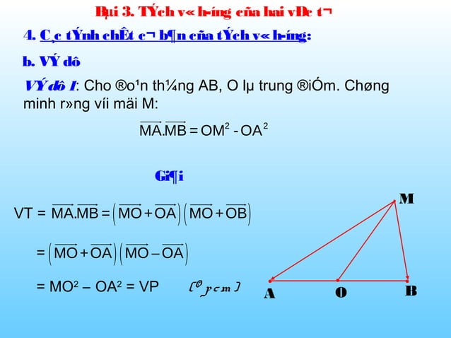 Tich vo huong cua hai vecto | PPT