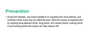 Tick borne diseases | PPTX