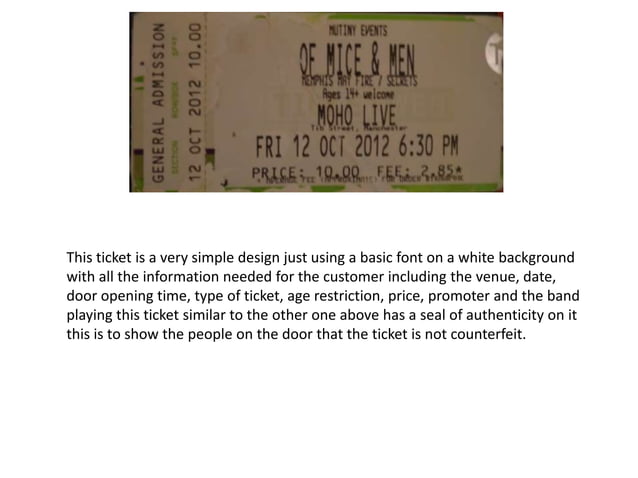 Ticket analysis | PPT