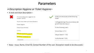 Q.A Training material on Ticket Analysis | PPTX