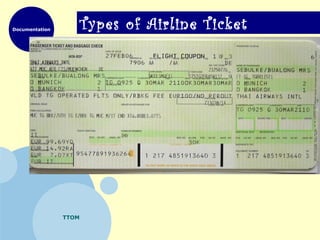 Ticket and airline terms (Airport matters) | PPT