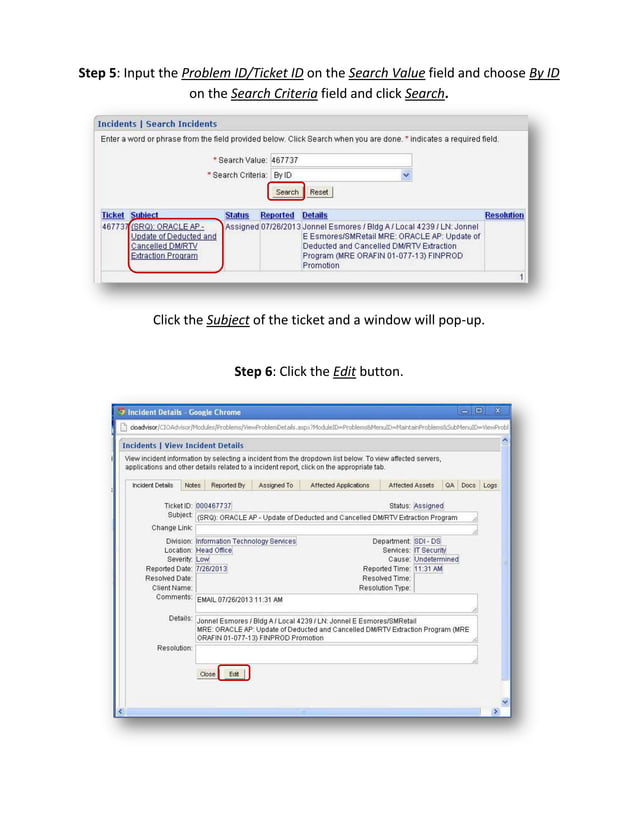 Ticket assigning | PDF