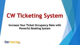 Ticket booking and Management System | PPTX