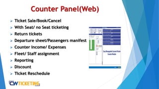 Ticket booking and Management System | PPTX