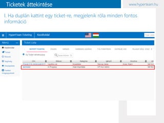Ticketing a HyperTeam CRM-ben | PPTX