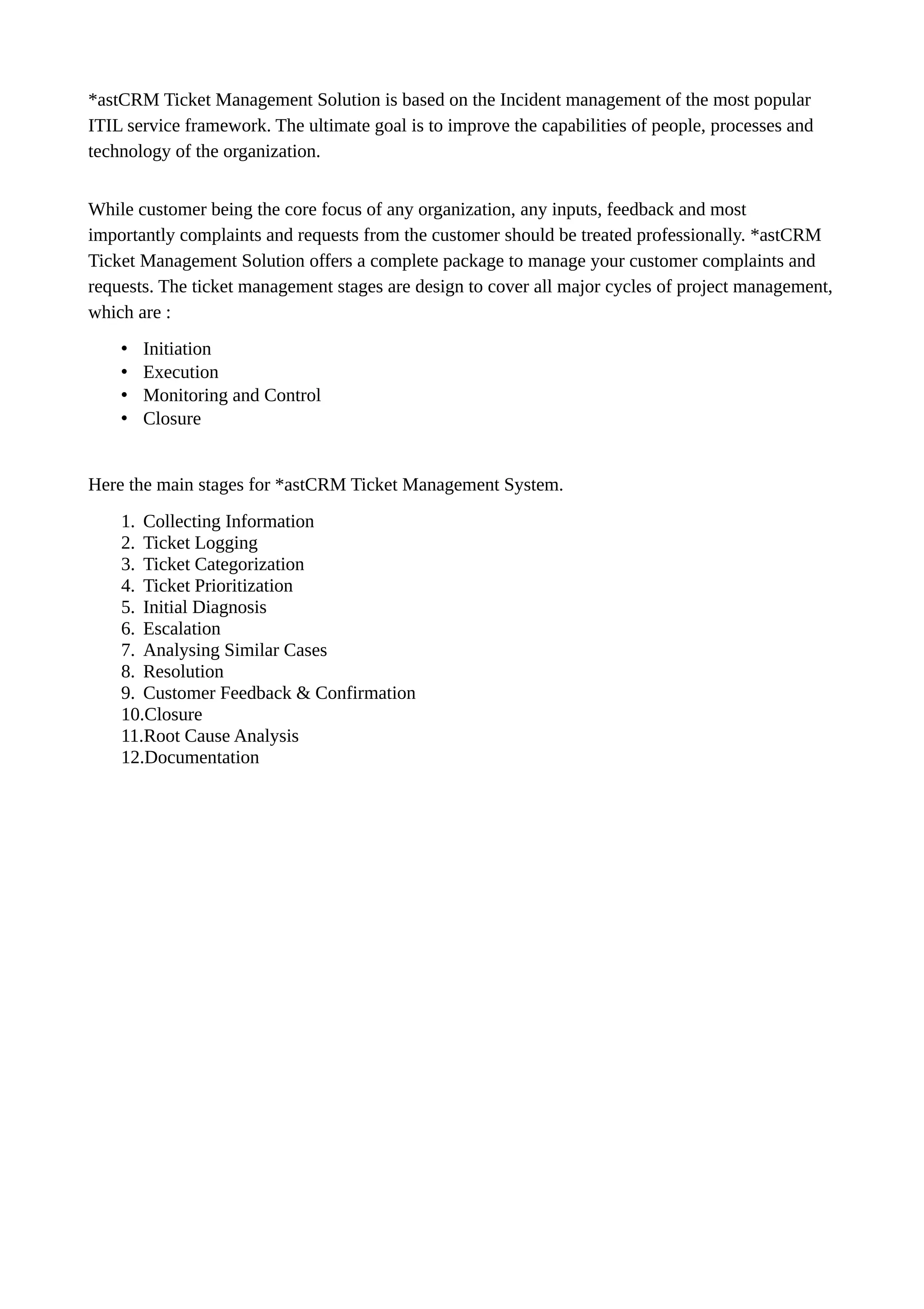 Ticket management solution | PDF