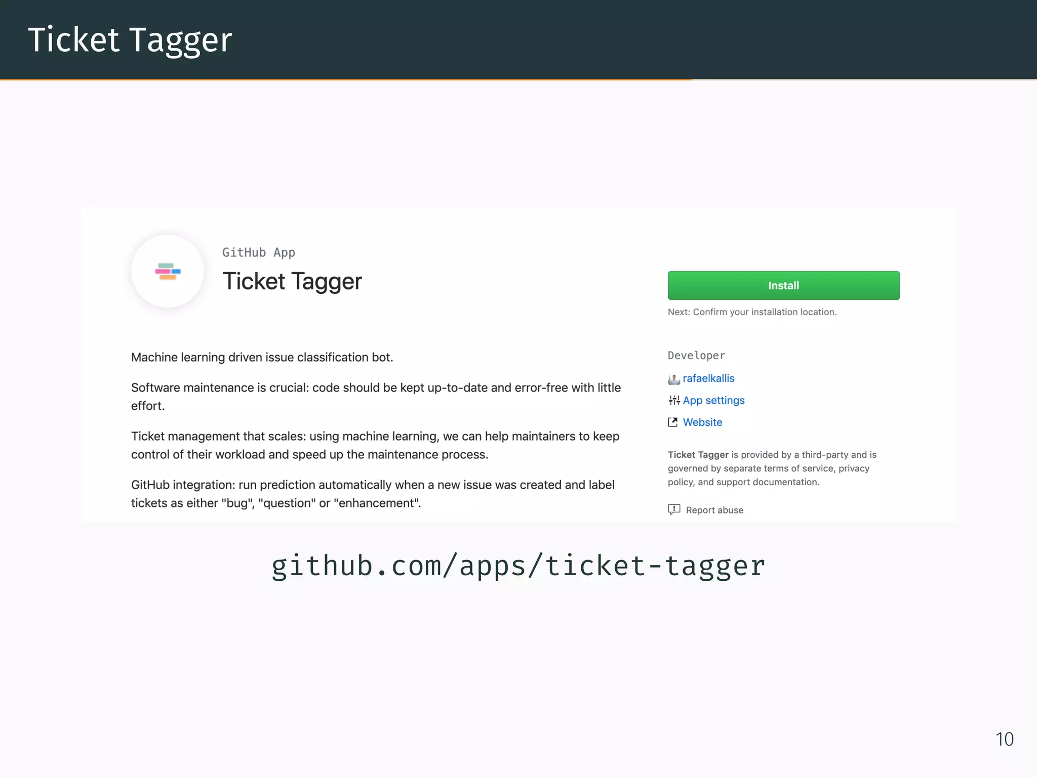 Ticket Tagger: Machine Learning Driven Issue Classification | PDF