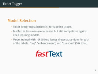 Ticket Tagger: Machine Learning Driven Issue Classification | PDF