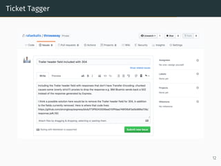 Ticket Tagger: Machine Learning Driven Issue Classification | PDF