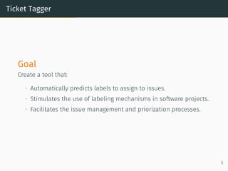 Ticket Tagger: Machine Learning Driven Issue Classification | PDF