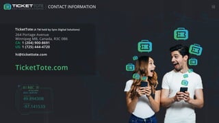TicketTote Investment Pitch Deck | PDF