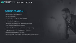 TicketTote Investment Pitch Deck | PDF