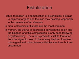 Ticking bomb in the abdomen..story of diverticular disease . | PPT