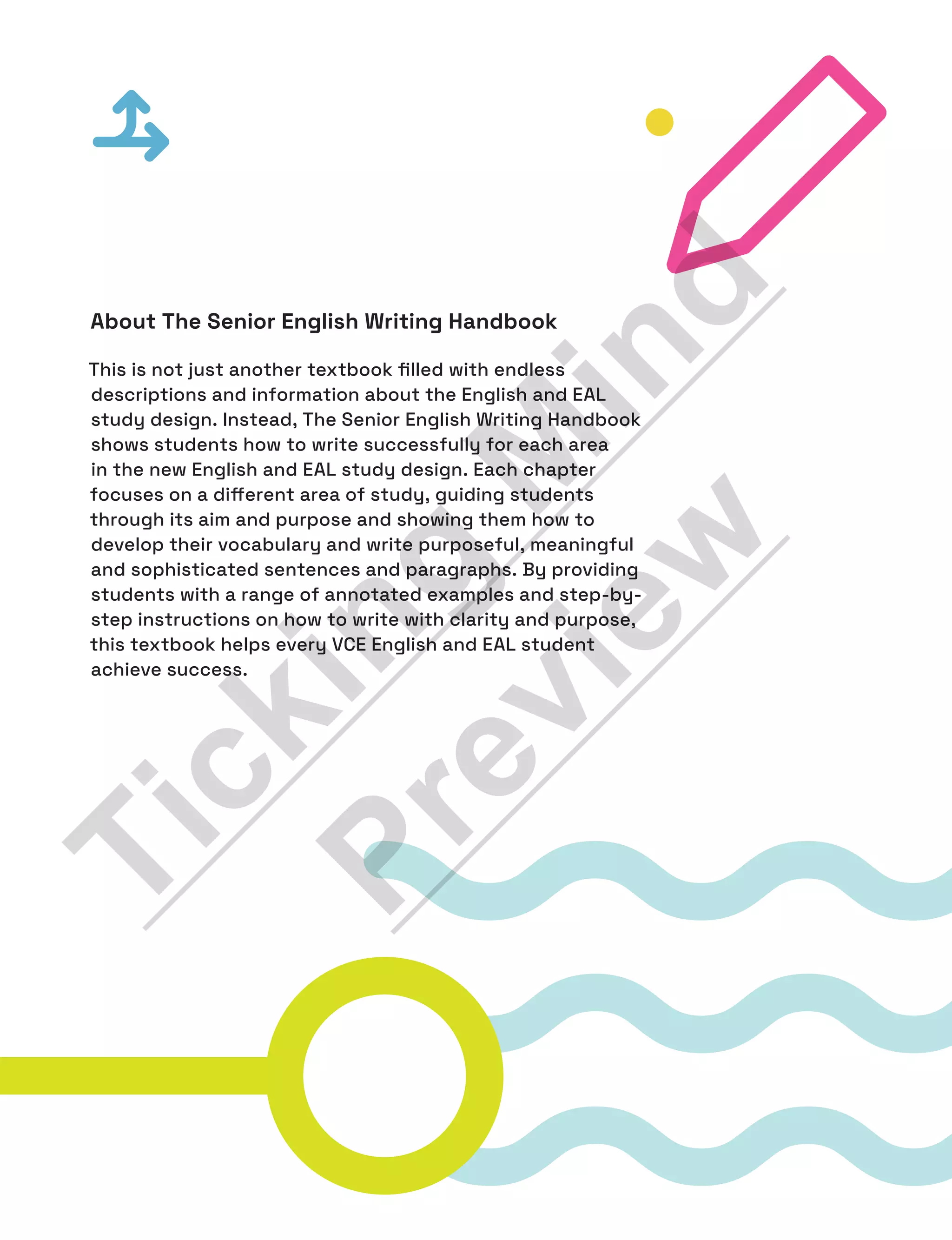 The Senior English Writing Handbook (4th ed) - Full Preview | PDF