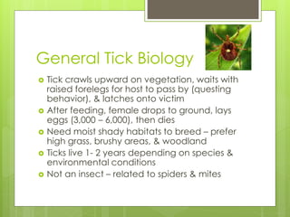 Ticks and the Diseases they Carry | PPTX