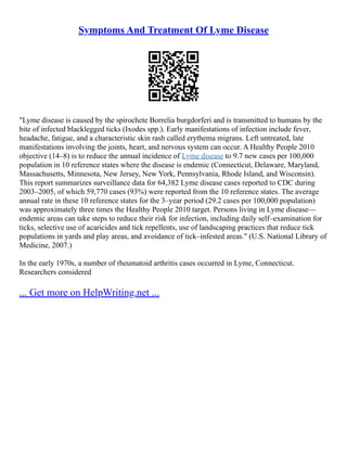 Ticks Research Papers | PDF