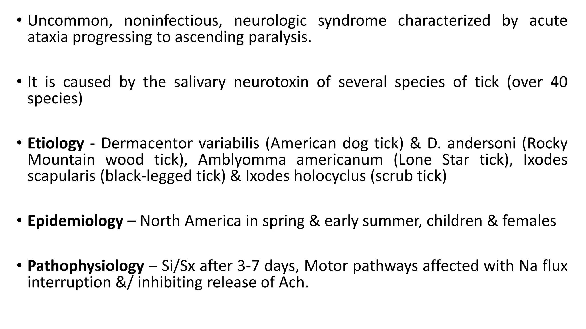Ticks, Tick paralysis and Tick fever ppt | PPTX