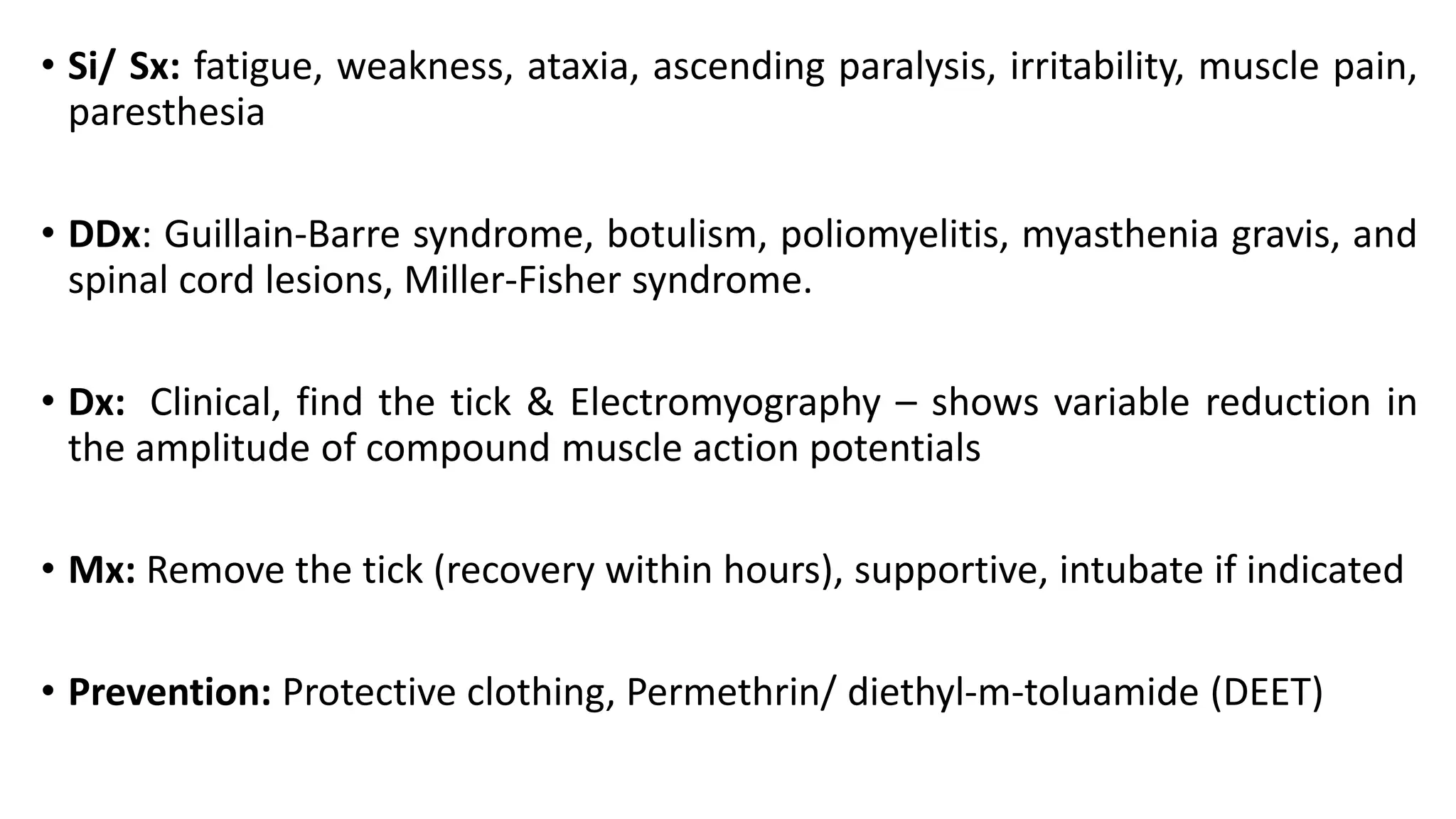 Ticks, Tick paralysis and Tick fever ppt | PPTX