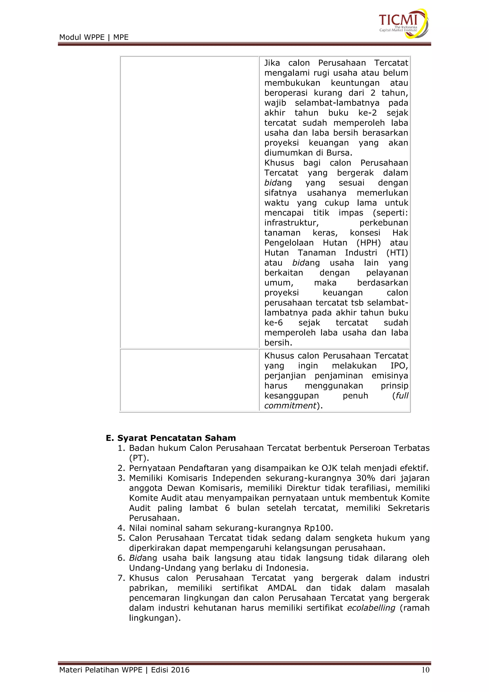 Ticmi mpe-mekanisme perdagangan efek | PDF