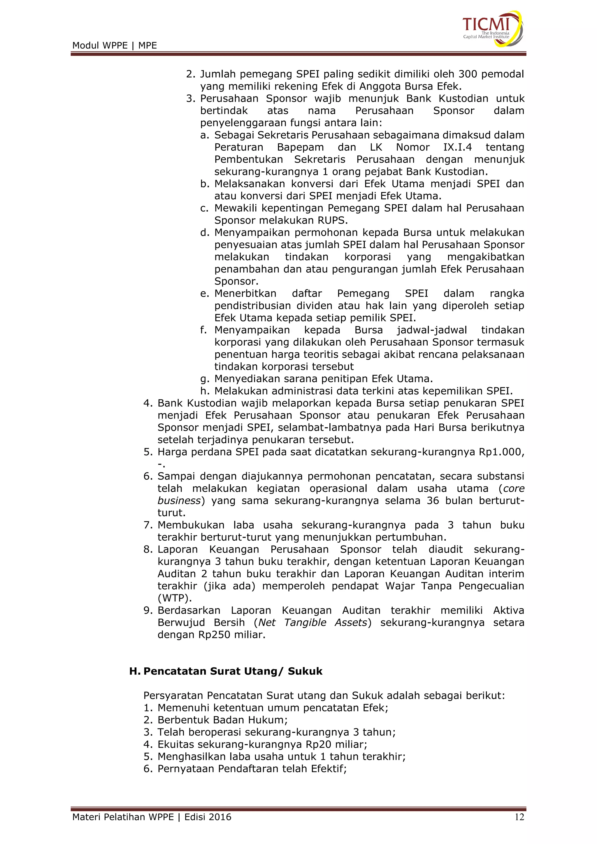 Ticmi mpe-mekanisme perdagangan efek | PDF