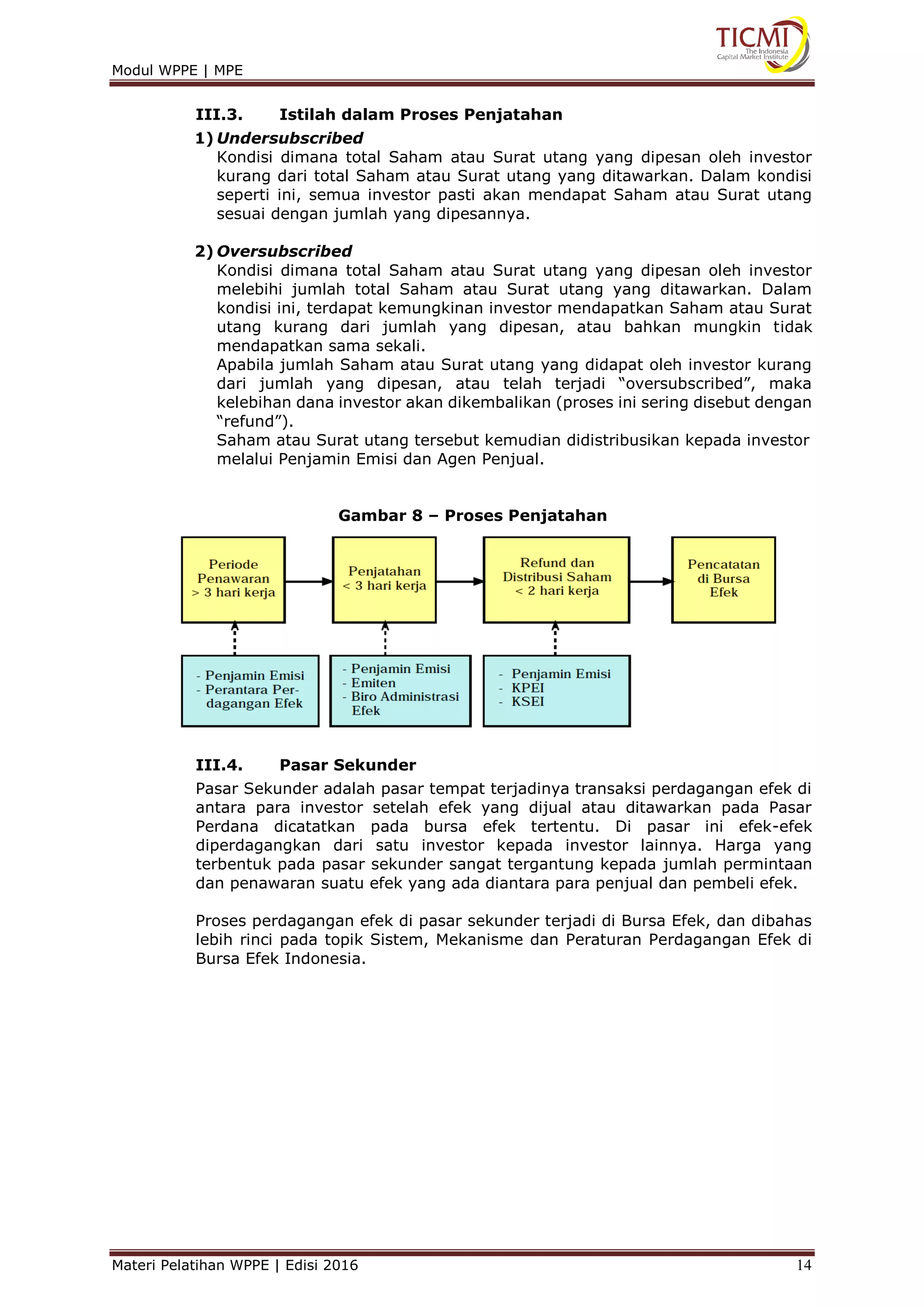 Ticmi mpe-mekanisme perdagangan efek | PDF