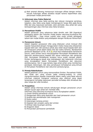 Ticmi mpe-mekanisme perdagangan efek | PDF