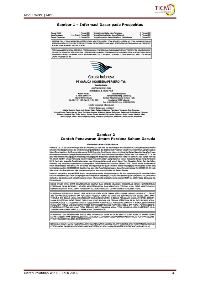 Ticmi mpe-mekanisme perdagangan efek | PDF