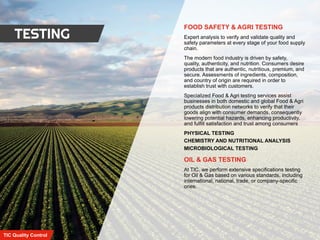 TIC Quality Control | PDF