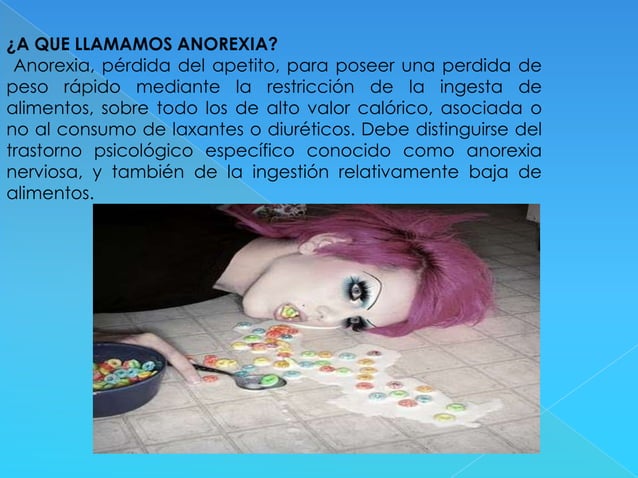 bulimia y anorexia (powerpoint) | PPTX