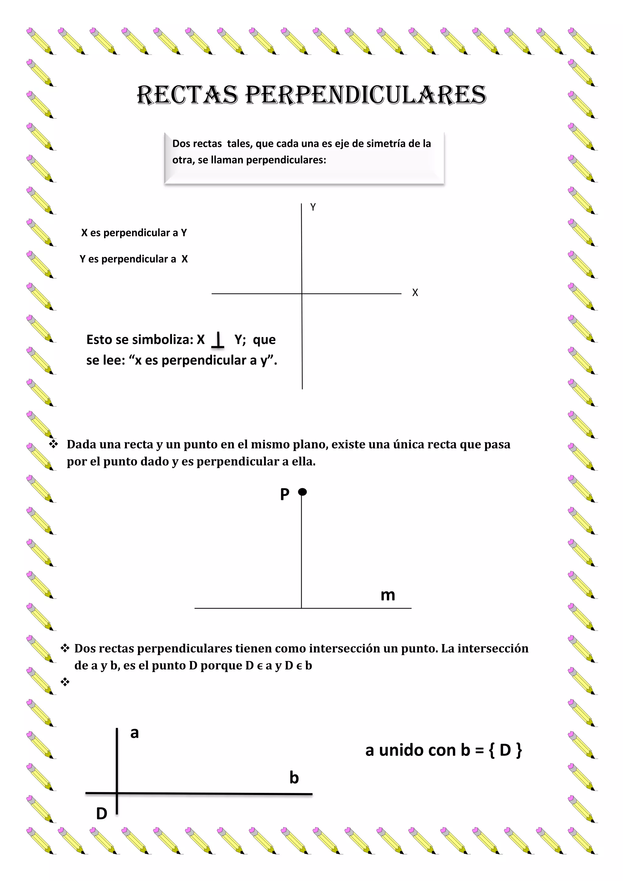 Tics 4 rectas perpendiculares | PDF