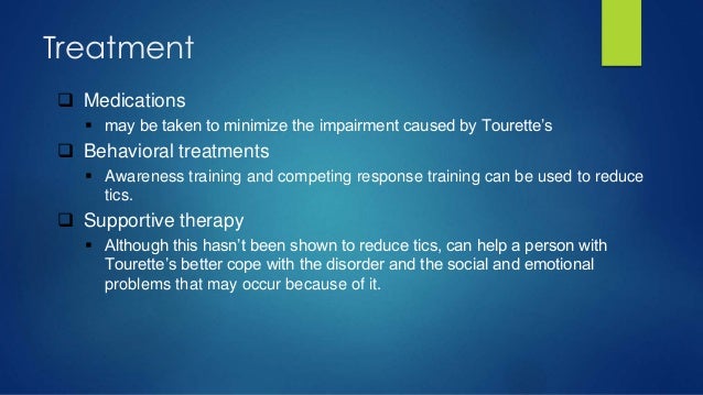 Tics and tourette’s syndrome