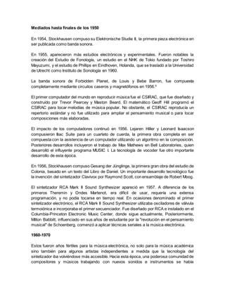 Música electrónica | DOCX