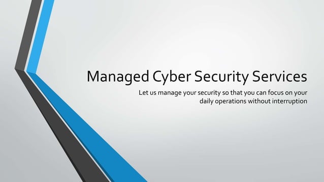 Tictaclabs Managed Cyber Security Services | PPT