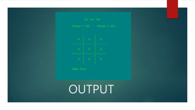 Tic tac toe | PPTX