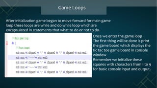 Tic tac toe c++ programing | PPT