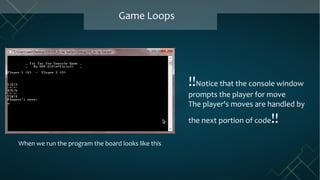 Tic tac toe c++ programing | PPT