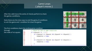Tic tac toe c++ programing | PPT